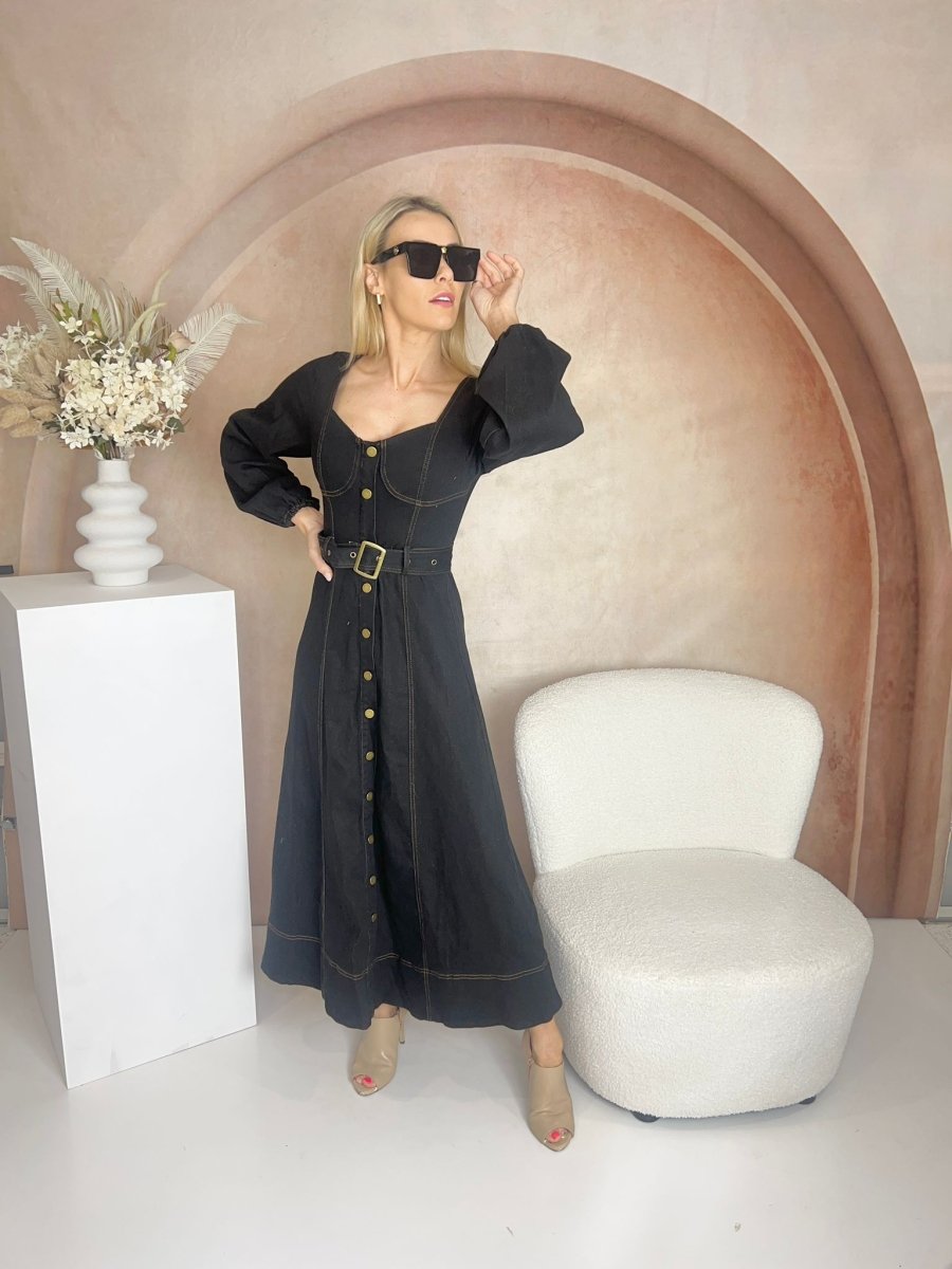 Rayella Denim Maxi Dress – Indy Love Boutique